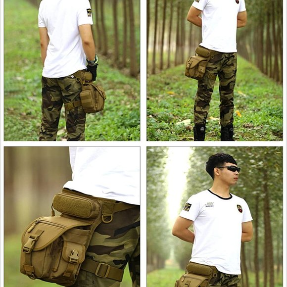 Bags | Tactical Drop Leg Bag Military Fanny Tool Thigh Pack Molle Panel ...